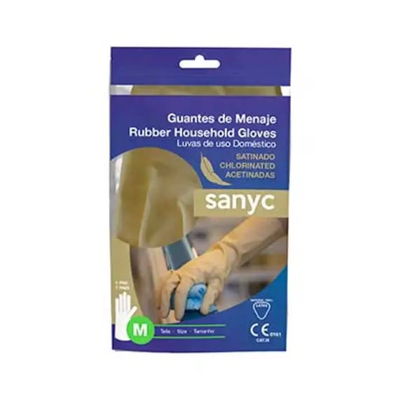 Guante Menaje Satinado Natural Talla Mediana SANYC Guantes precio ...
