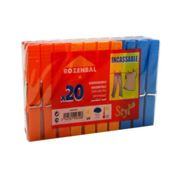 Pinza Plástico Incassable ROZENBAL Pinzas y tendederos precio | ARENAL.COM