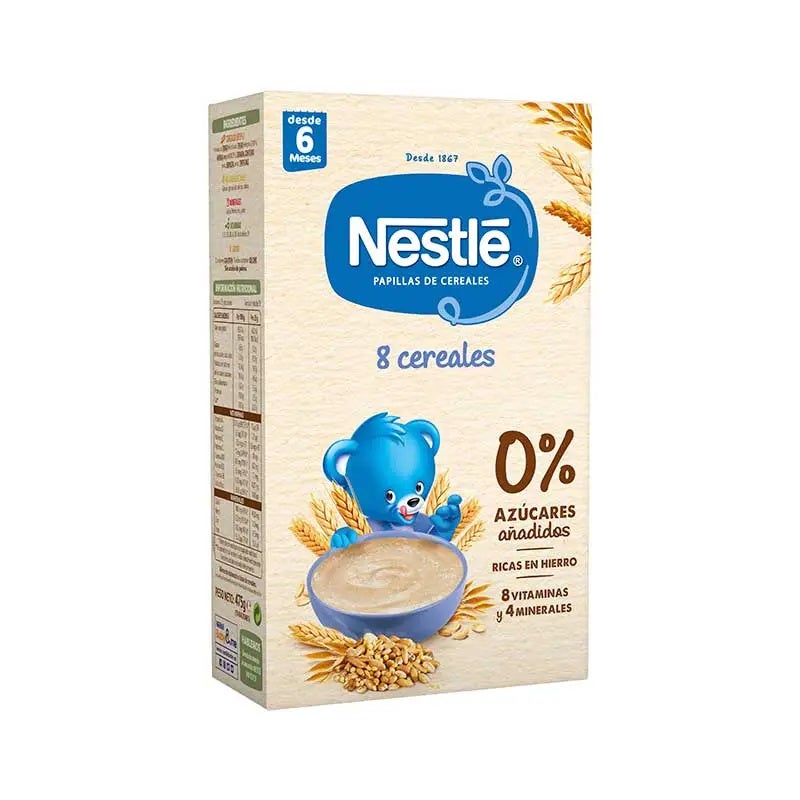 8 Cereales Con Bífidus Papilla Infantil NESTLE Tarritos y papillas ...