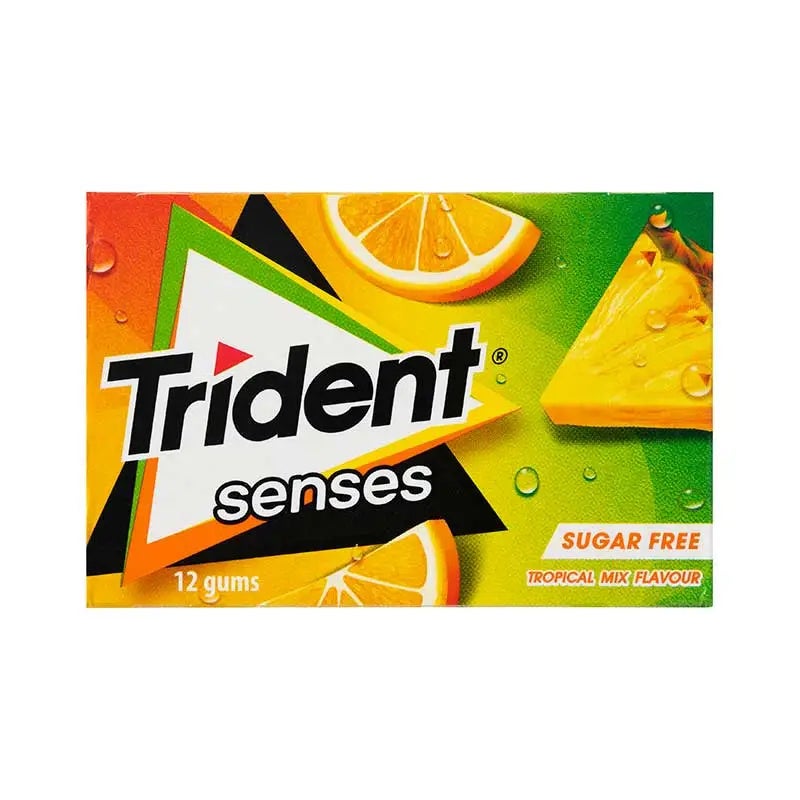 Chicles Senses Tropical 23 Gr TRIDENT Chucherías precio | ARENAL.COM