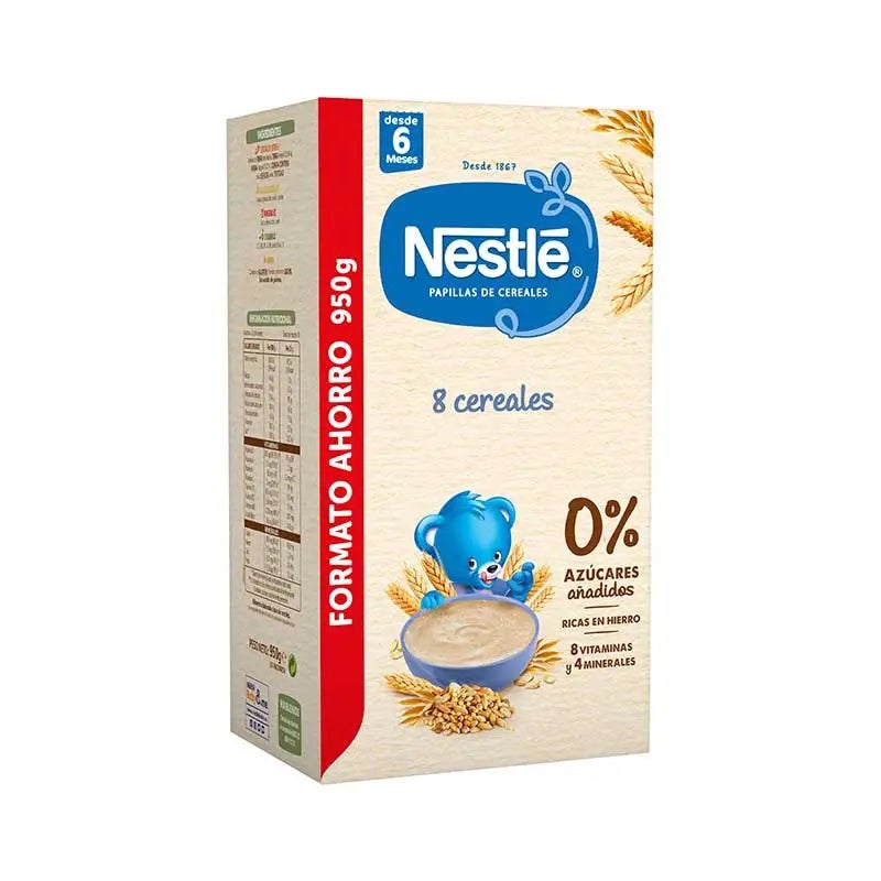 8 Cereales Con Bífidus Papilla Infantil NESTLE Tarritos y papillas ...